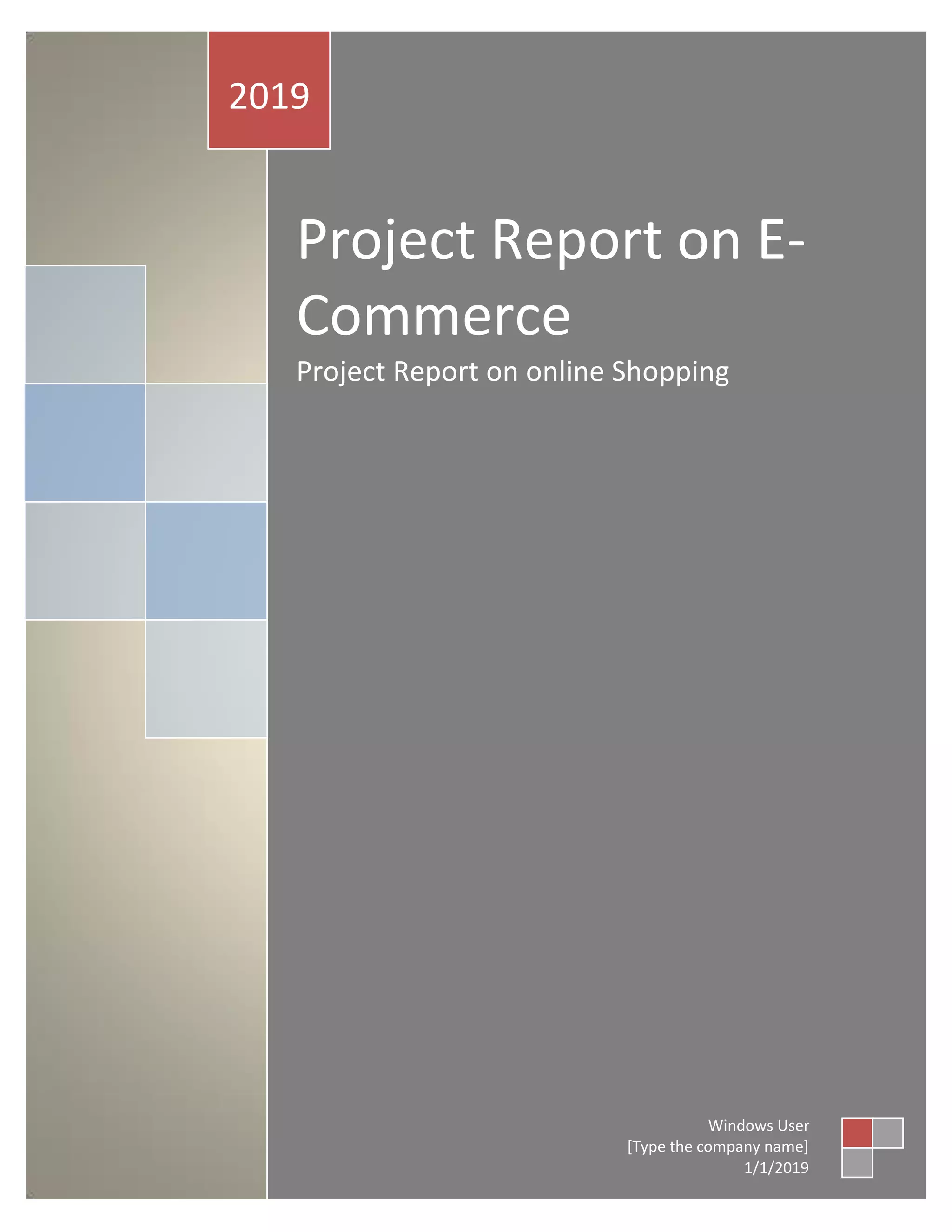 e commerce project report,E-Commerce,Eshop,report | PDF | Business ...