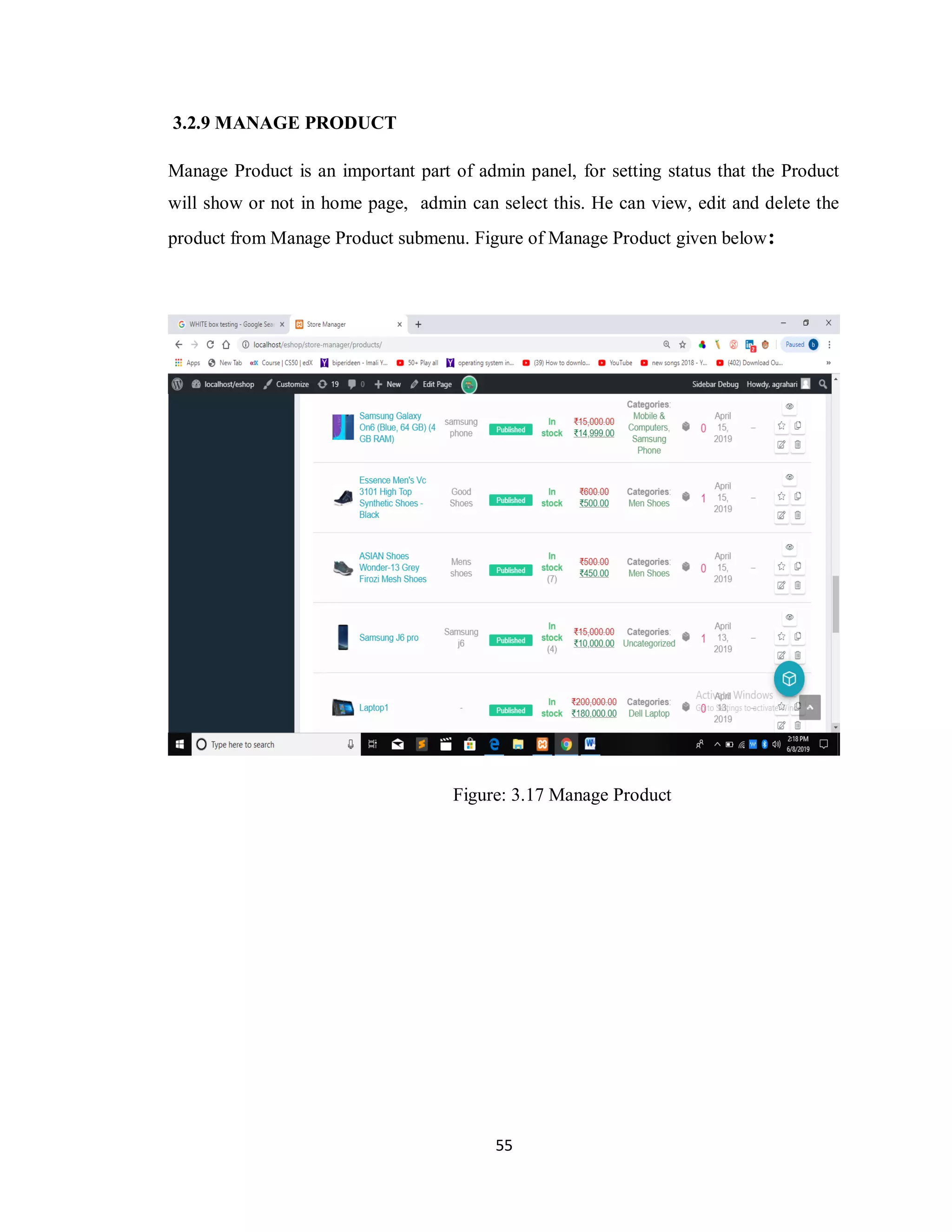 e commerce project report,E-Commerce,Eshop,report | PDF