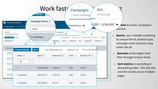 LinkedIn Demo Day: New Reporting Experience for LinkedIn Ads | PPT