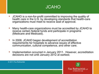 New Requirements And Challenges Joint Commission Cultural Competency ...