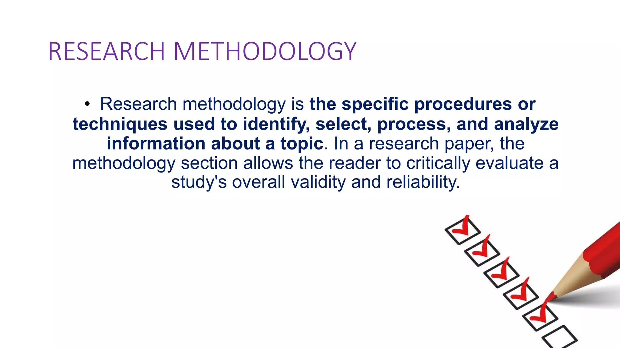 Research Methodology | PDF