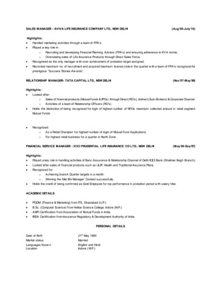 Sumeet resume | DOCX