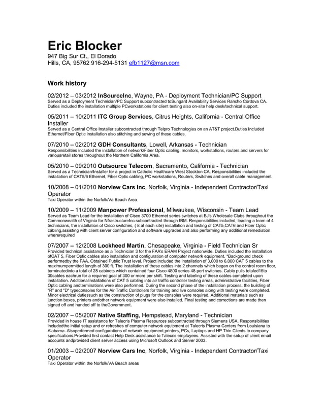 Resume December 2012 | DOCX