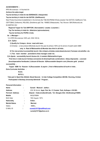 New resume suresh1 doc | PDF