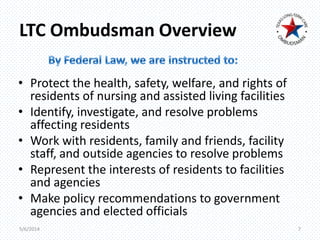 Breakout B - New Role of Ombudsman in Assisted Living | PPT