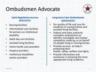 Breakout B - New Role of Ombudsman in Assisted Living | PPT