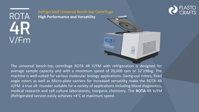 NEW ROTA 4R UNIVERSAL REFRIGERATED CENTRIFUGE - MARKETED by FIRSTSOURCE ...