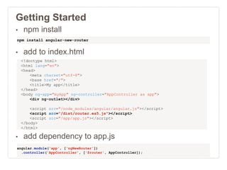 ngNewRouter | PPTX | Computing | Technology & Computing
