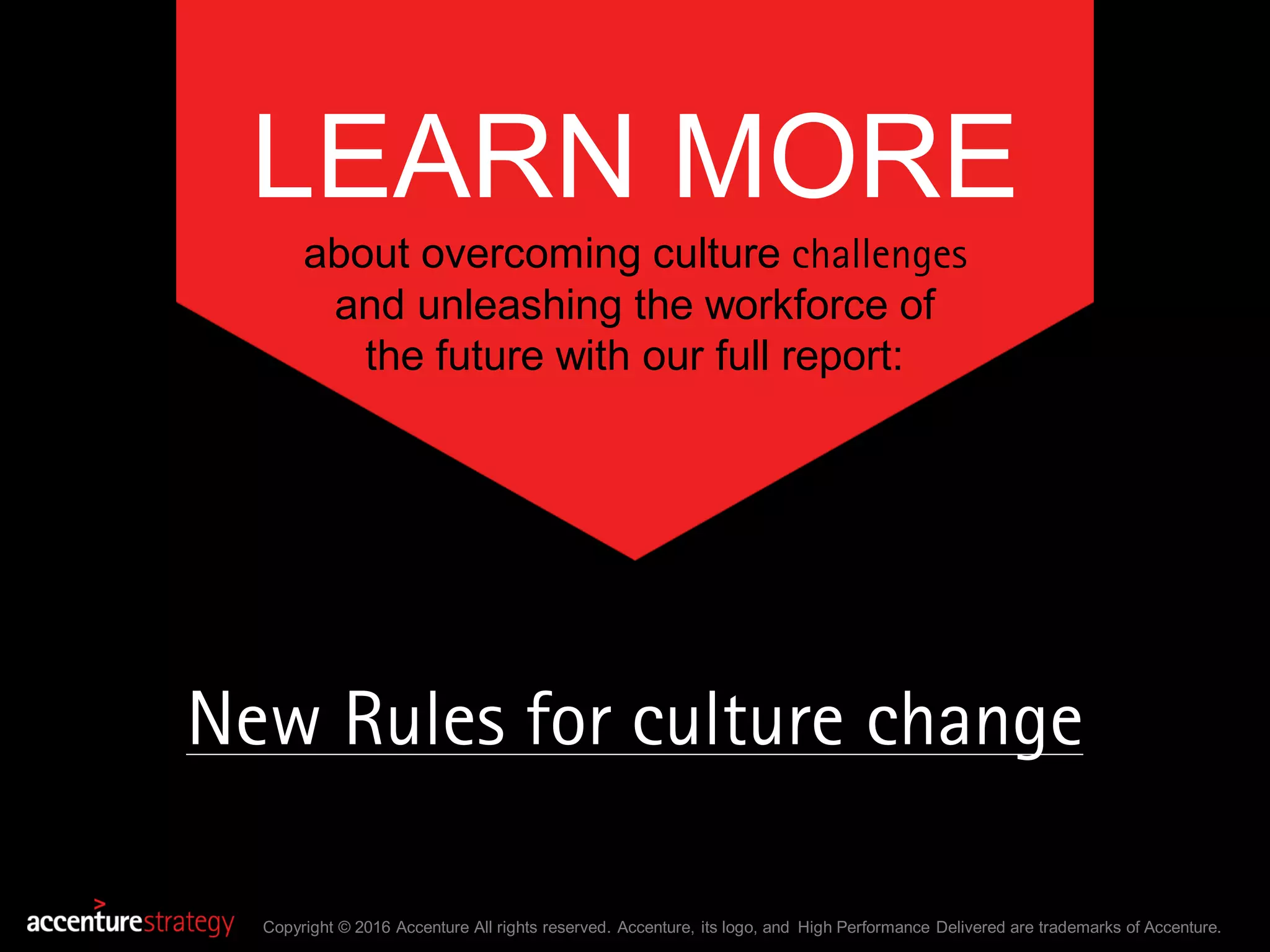 New Rules for Culture Change – Accenture Strategy | PDF | Business ...