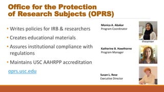 Revised Common Rule and SBR 12.13.18