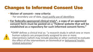 Revised Common Rule and SBR 12.13.18