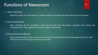 a presentation about newspapers newsroom | PPT