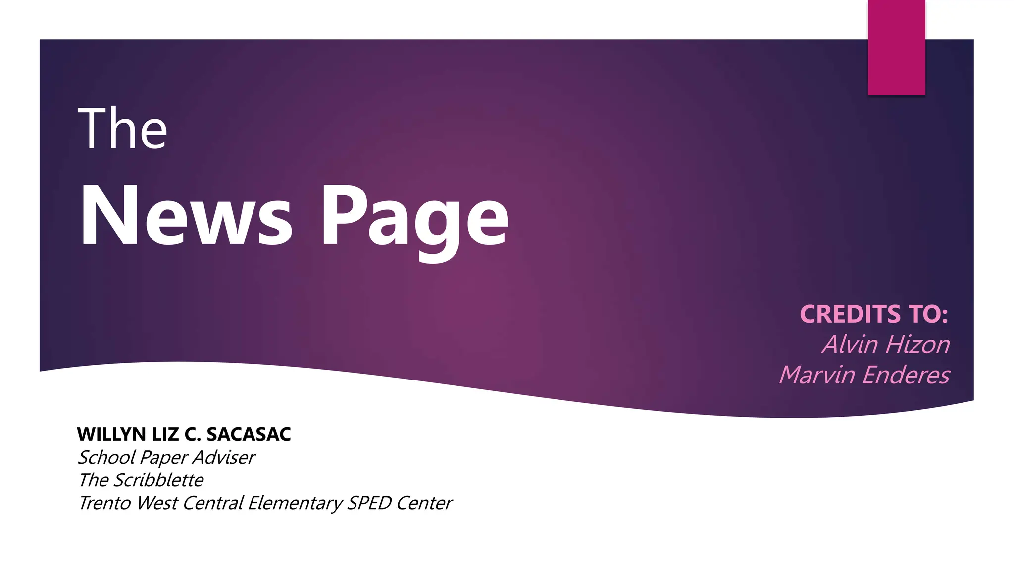 News - Page -Division- campus journalism | PPTX