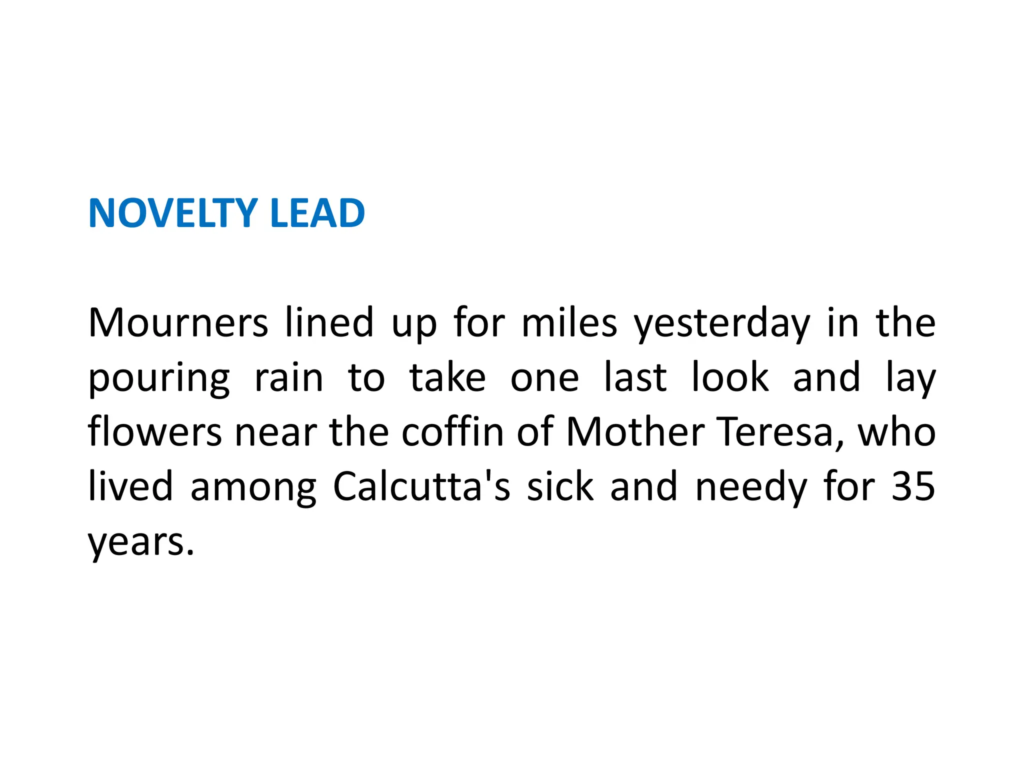 News-Writing_Examples-of-Lead in News Writing | PPTX