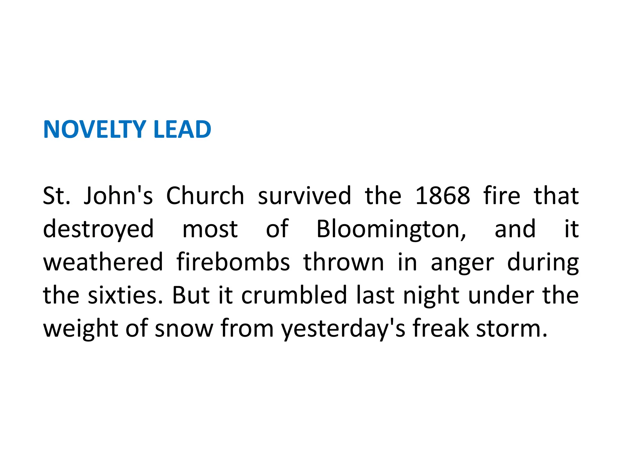 News-Writing_Examples-of-Leads in News Writing | PPTX