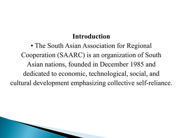 SAARC | PPT