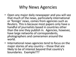 News agencies | PPTX