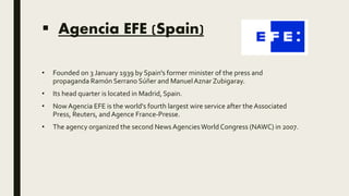 News agencies | PPT