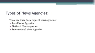 News agencies | PPT