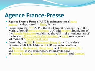 News agencies | PPTX