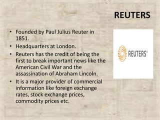 News agencies | PPTX
