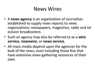 News agencies (1) | PPTX