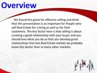 Real estate sales techniques | PPT