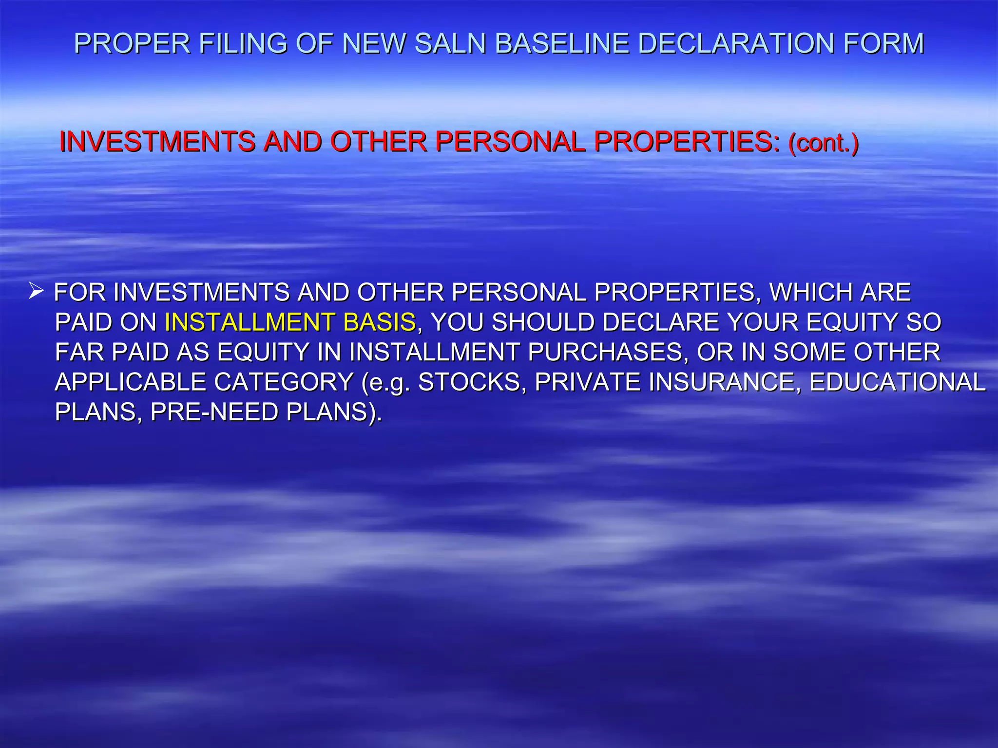 New saln presentation | PPT