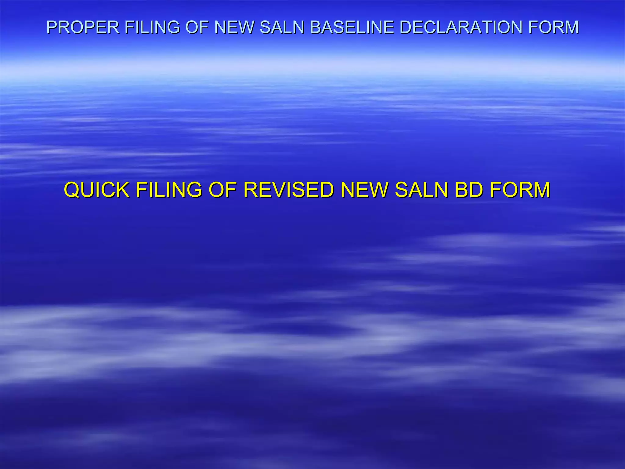 New saln presentation | PPT