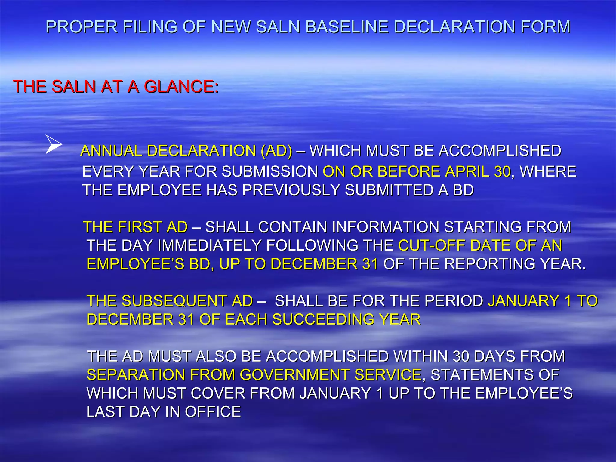 New saln presentation | PPT