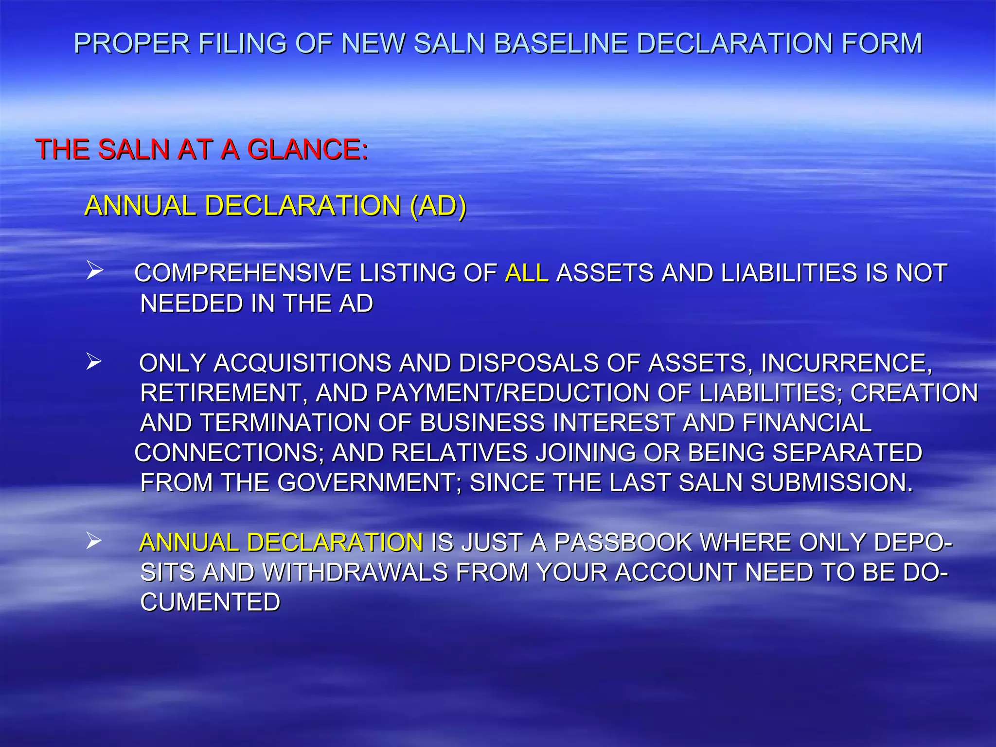 New saln presentation | PPT