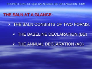 New saln presentation | PPT
