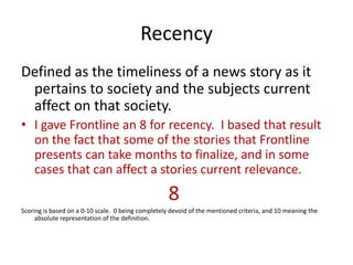 News analysis presentation | PPTX