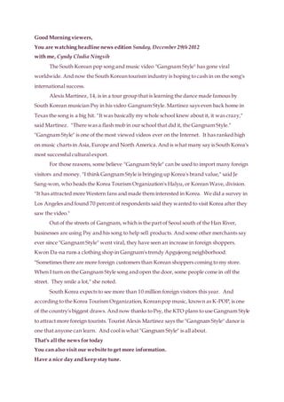 News anchor text | DOCX