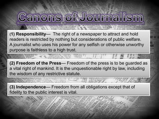 Introduction to Journalism | PPTX