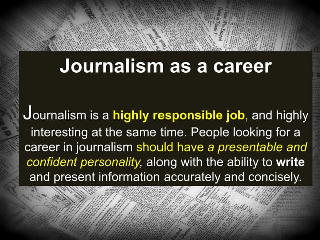 Introduction to Journalism | PPTX | Law
