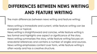 Comprehensive Guide to News and Feature Writing in Journalism | PDF