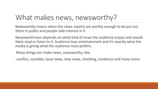 News and local news | PPTX