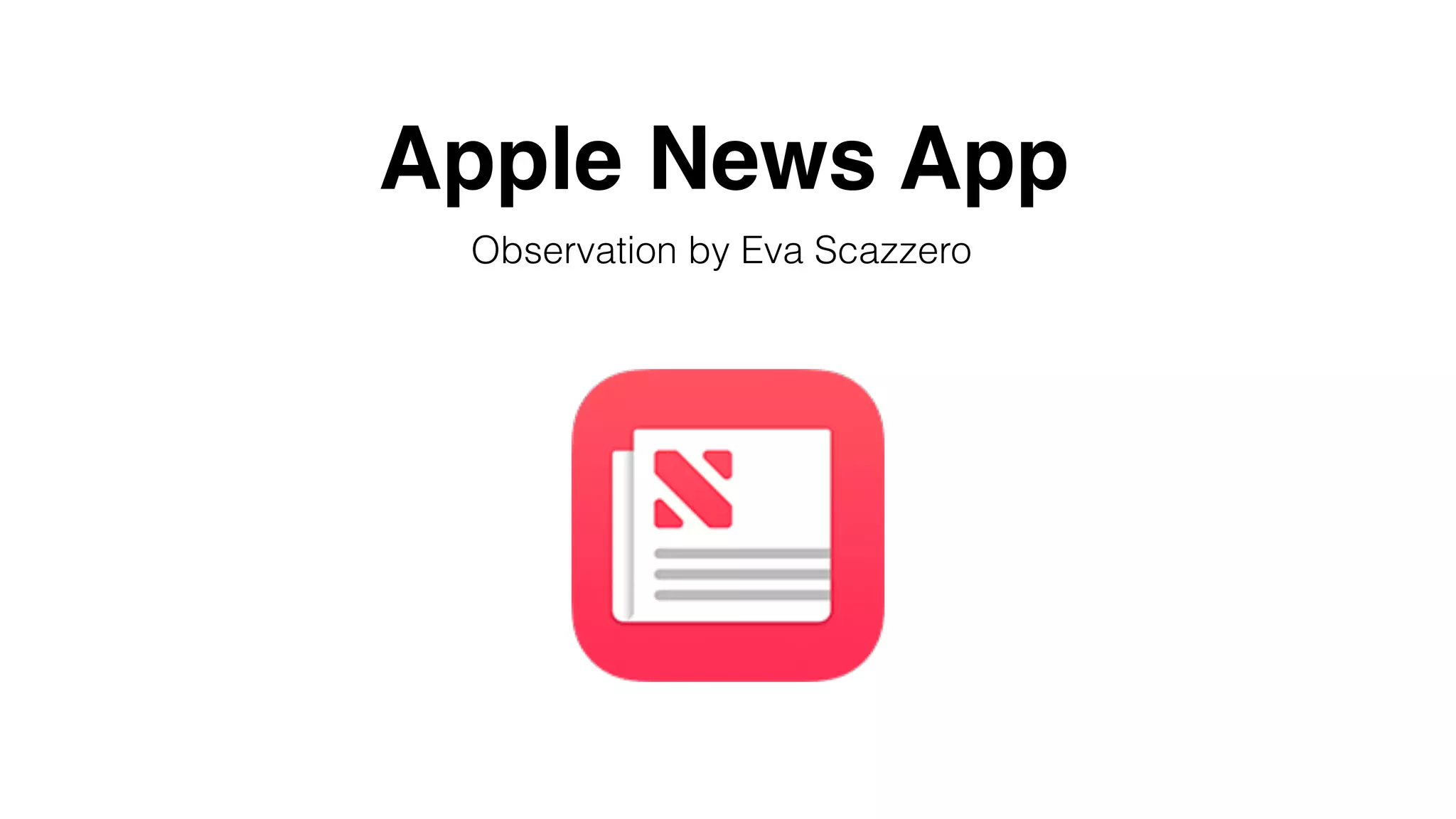 Apple News app observation | PPT