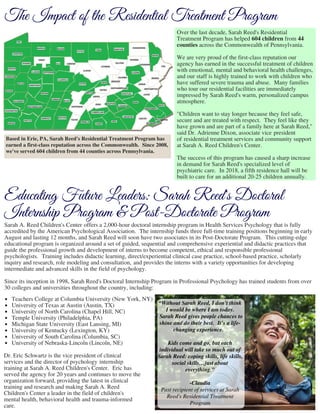 Sharing the Sarah A Reed Children's Story in our 147th Year | PDF