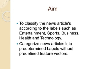 News articles classification | PPTX