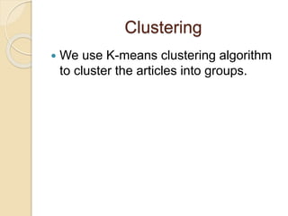News articles classification | PPTX