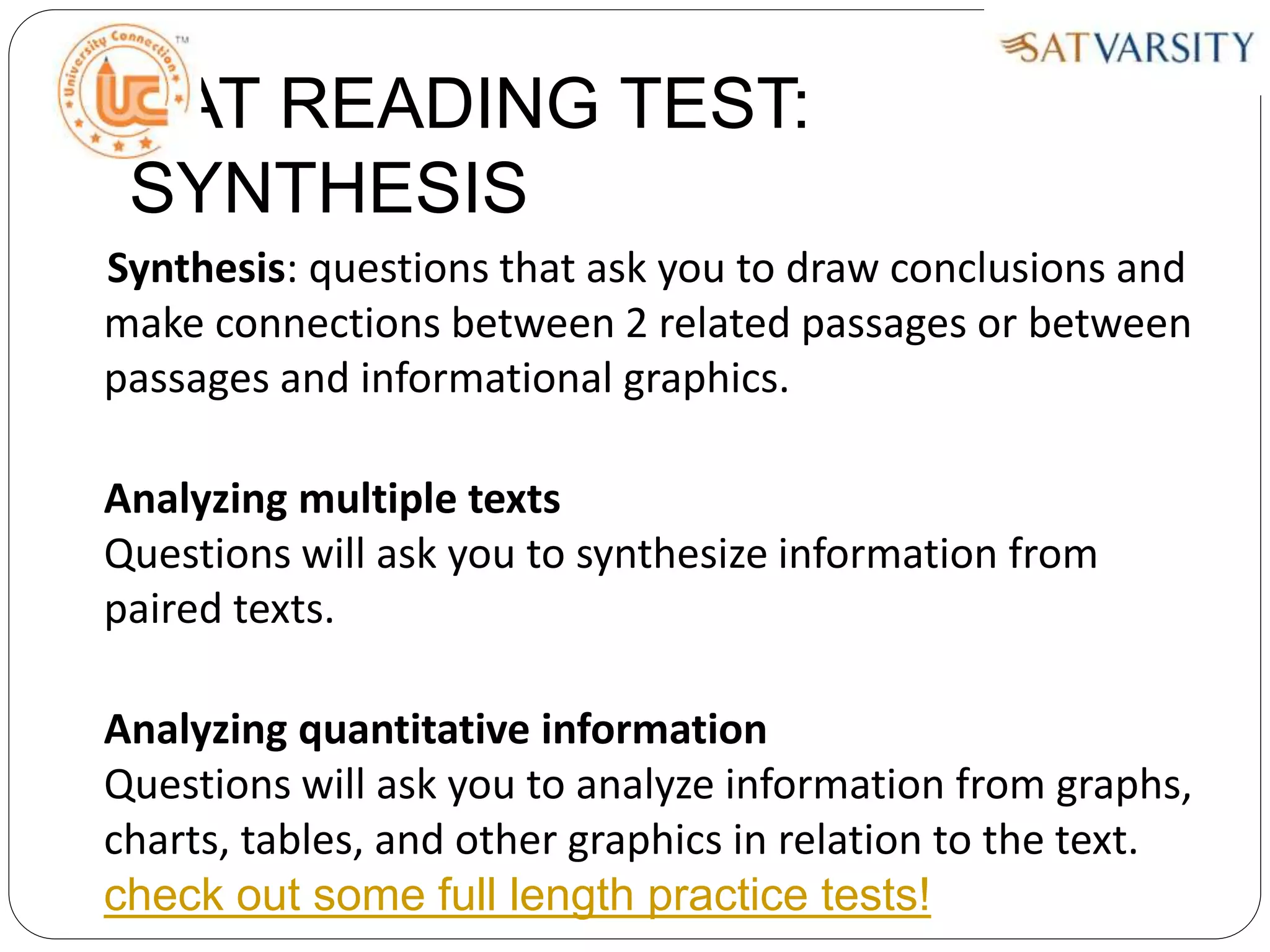 New SAT preparation guidelines | PPTX