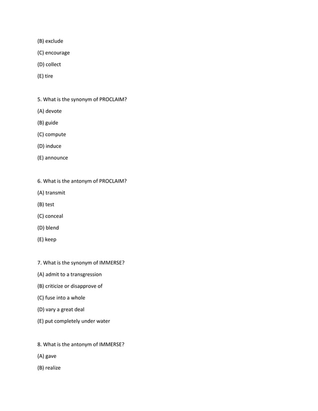 New Sat Vocabulary Workbook | PDF