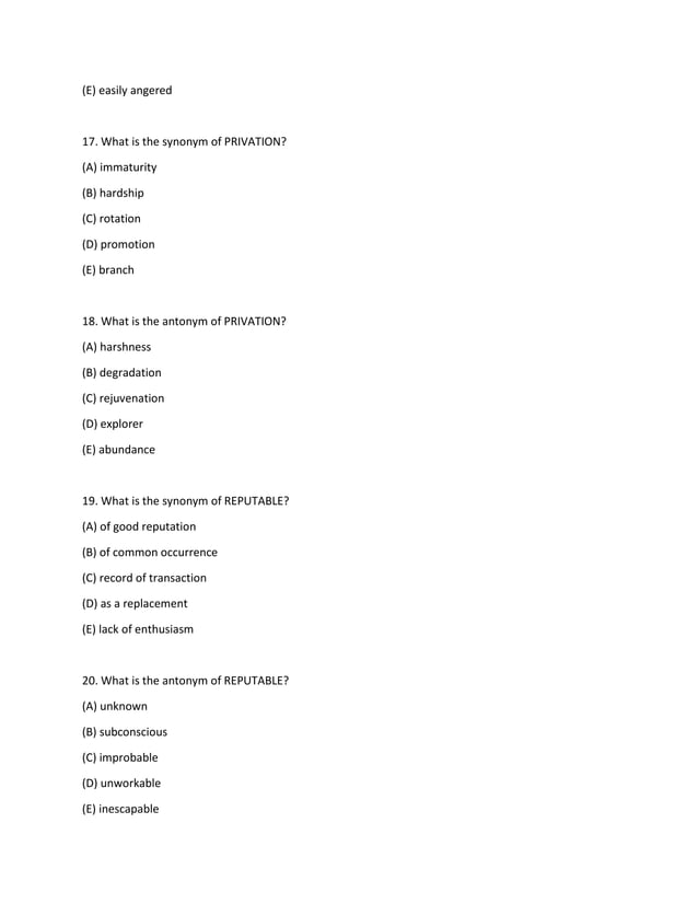 New Sat Vocabulary Workbook | PDF