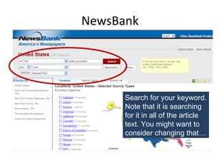 Newsbank - America's Newspapers | PPT