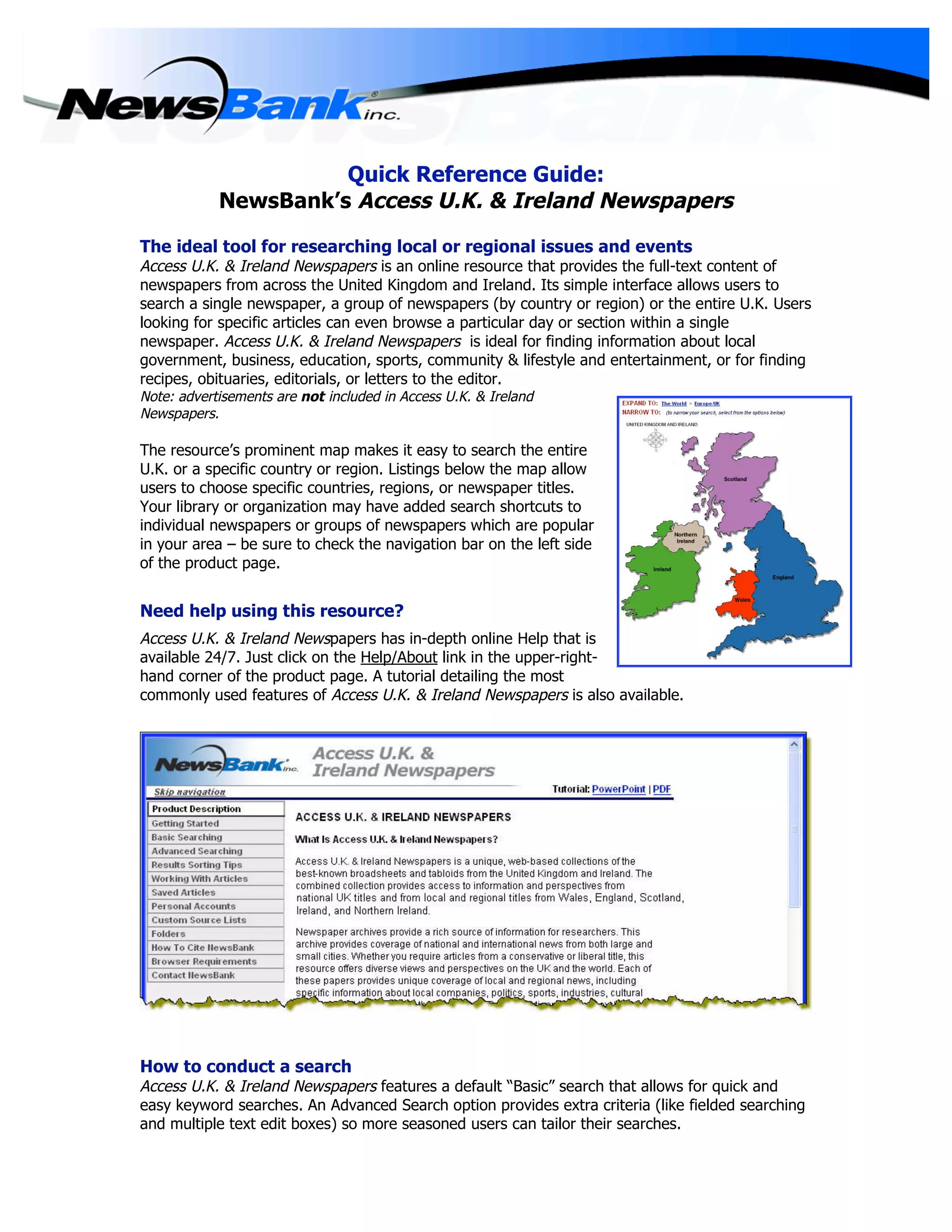 A quick guide to Newsbank | PDF