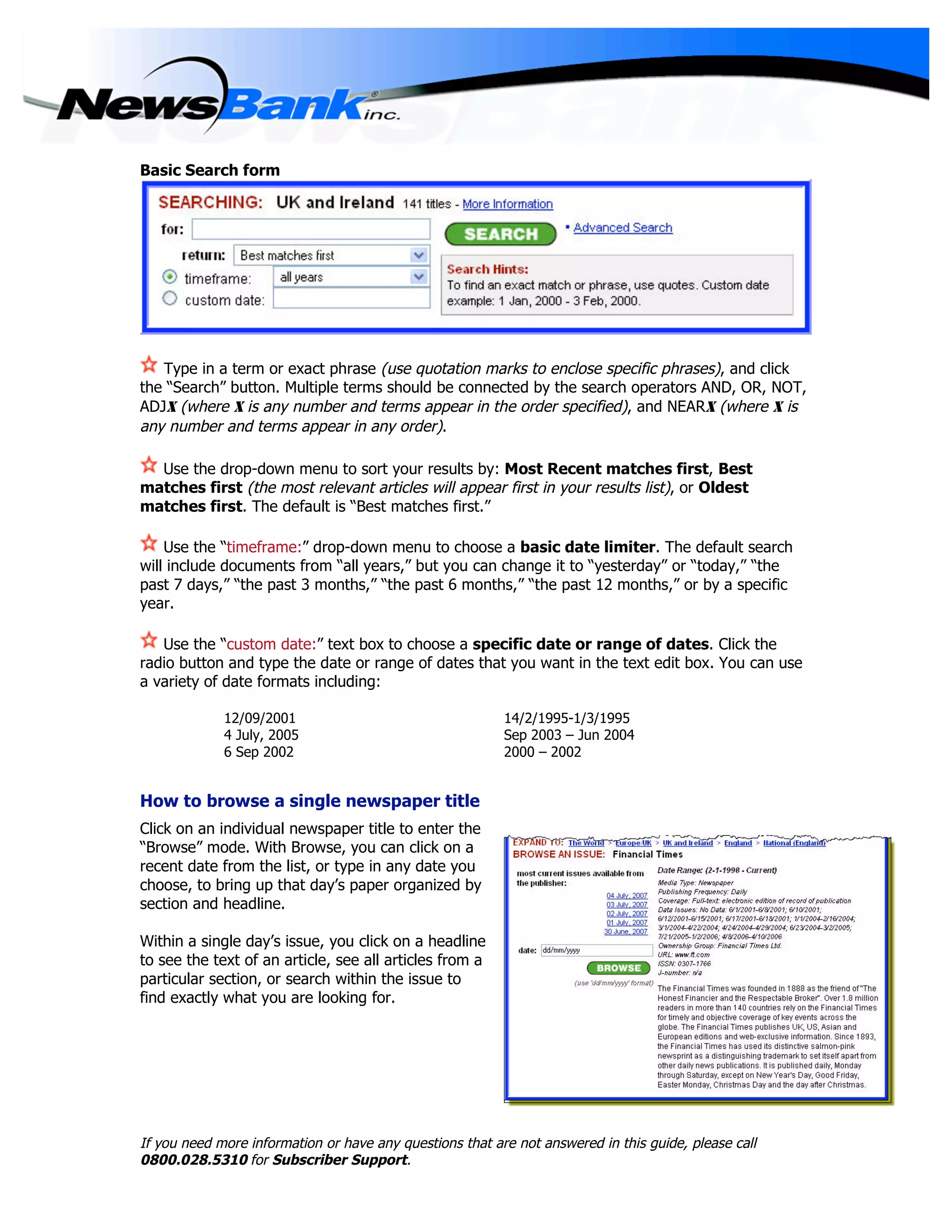 A quick guide to Newsbank | PDF