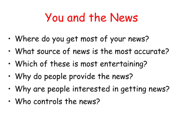 News basics | PPT