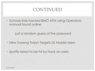 Security News Bytes June 2014 | PDF